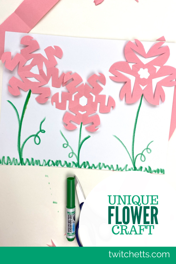 How to make snowflake shaped flowers from paper
