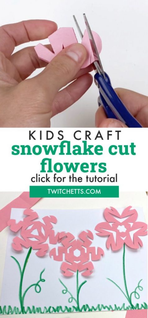 How to make snowflake shaped flowers from paper