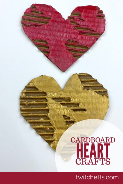How to make Heart Decorations out of Cardboard - Twitchetts