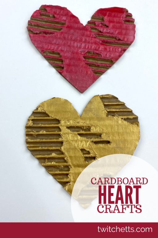 How to make Heart Decorations out of Cardboard - Twitchetts