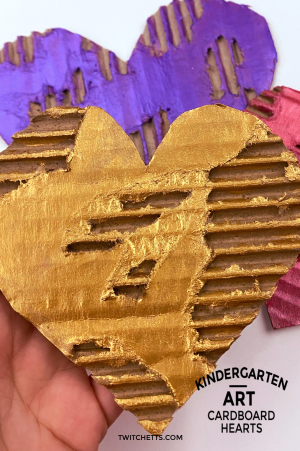 How to make Heart Decorations out of Cardboard - Twitchetts