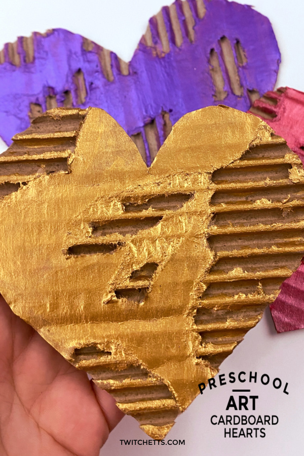 How to make Heart Decorations out of Cardboard - Twitchetts