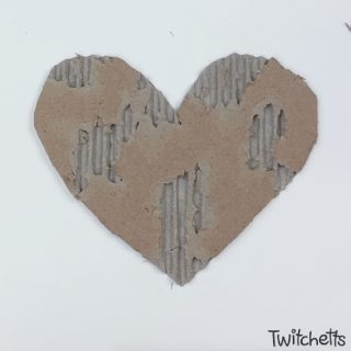 How to make Heart Decorations out of Cardboard - Twitchetts