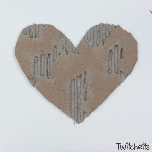 How to make Heart Decorations out of Cardboard - Twitchetts