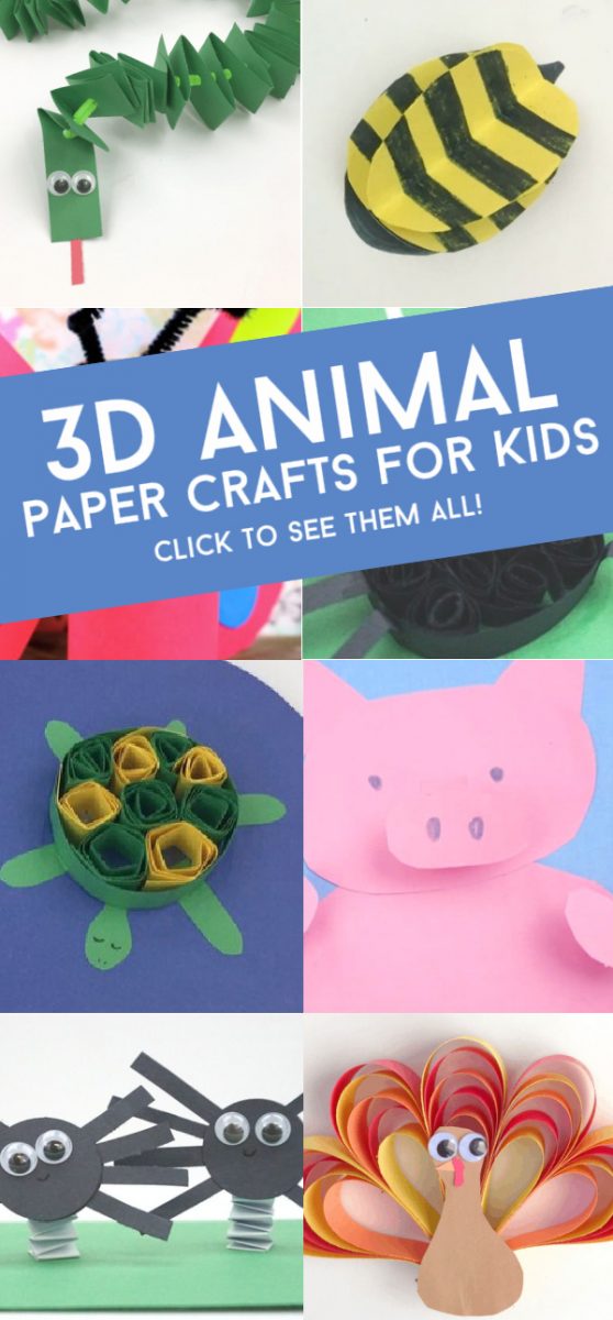 60 Easy 3D Paper Crafts For Kids To Make Twitchetts