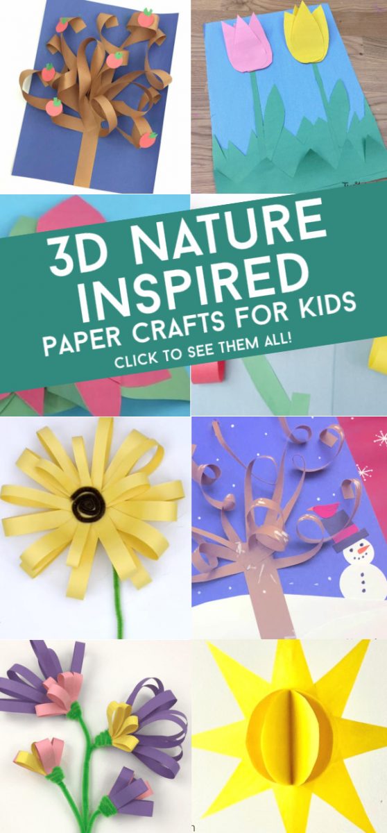 60 Easy 3D Paper Crafts for Kids To Make - Twitchetts