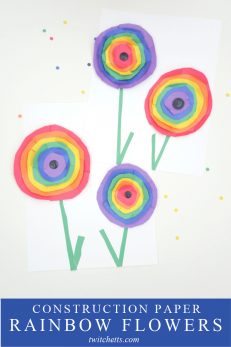 How To Make beautiful Kandinsky Art For Kids: Paper Flower Circles.