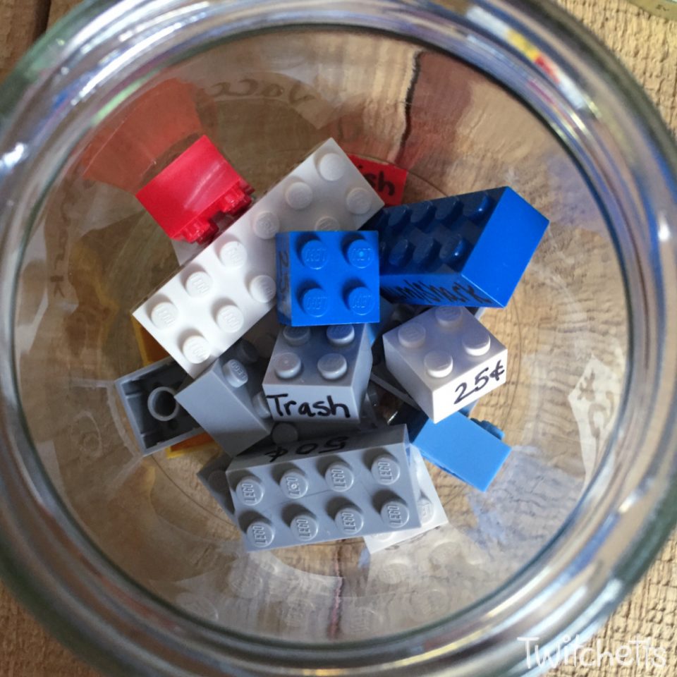 How to make an Interactive Lego Chore Chart with money values