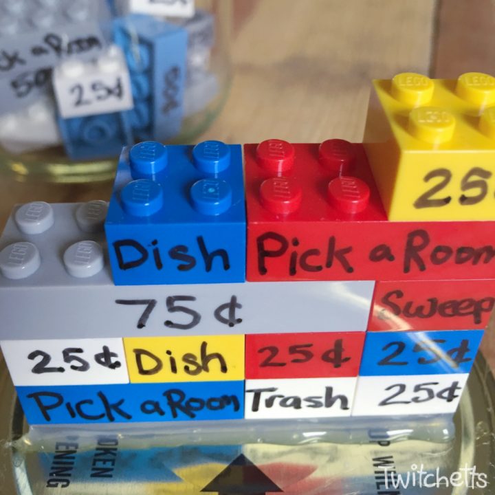 How to make an Interactive Lego Chore Chart with money values