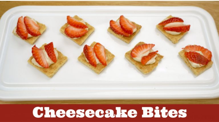 Easy Cheesecake Bites Recipe with just 4 ingredients - Twitchetts