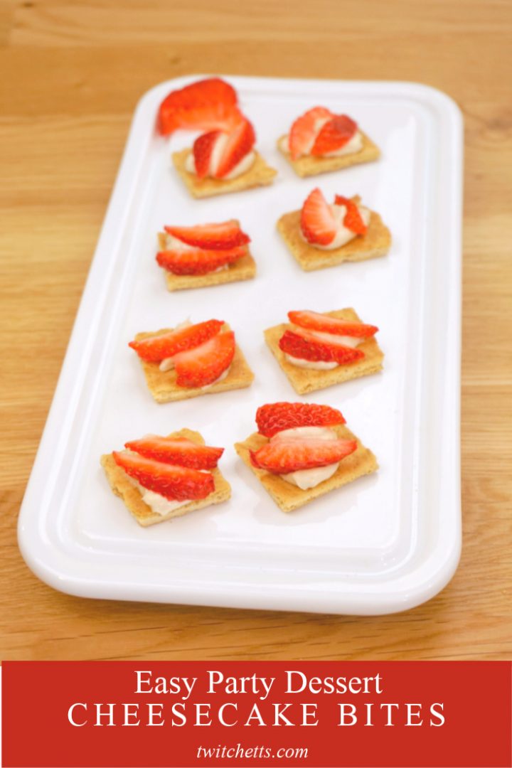 Easy Cheesecake Bites Recipe with just 4 ingredients - Twitchetts