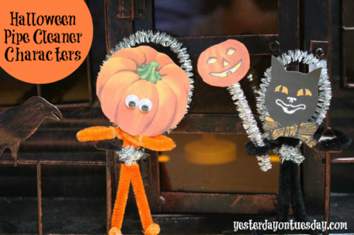 9 Easy Halloween Pipe Cleaner Crafts for kids to make - Twitchetts
