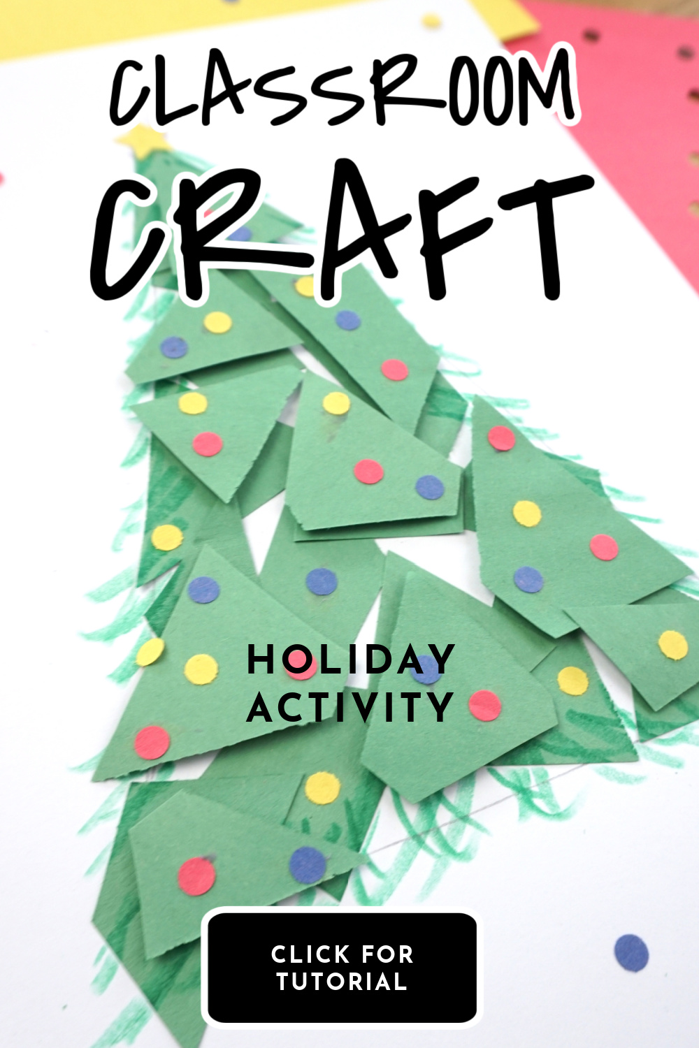How To Make A 3D Paper Christmas Tree using spacers - Twitchetts