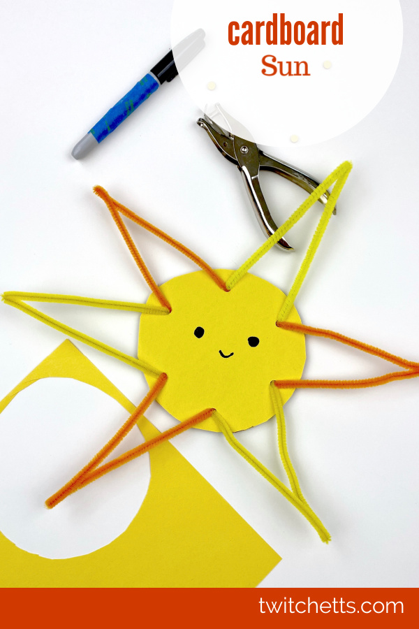 How to make an easy Pipe Cleaner Sun Craft for Preschoolers - Twitchetts