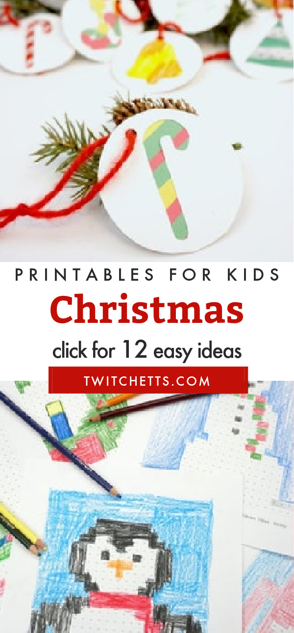 12 Easy Christmas activity sheets and printables for kids - Twitchetts