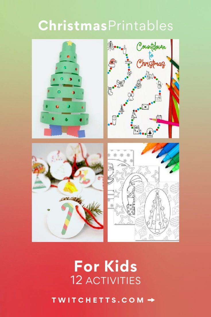 12 Easy Christmas activity sheets and printables for kids - Twitchetts