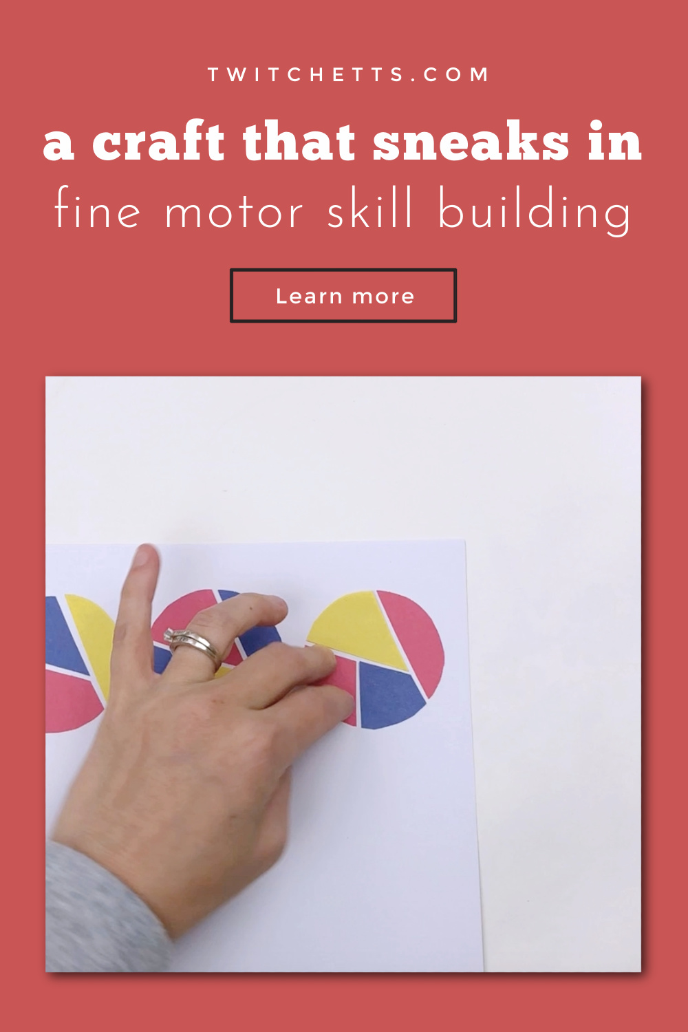 Easy Circle Craft for Preschoolers using Construction Paper - Twitchetts