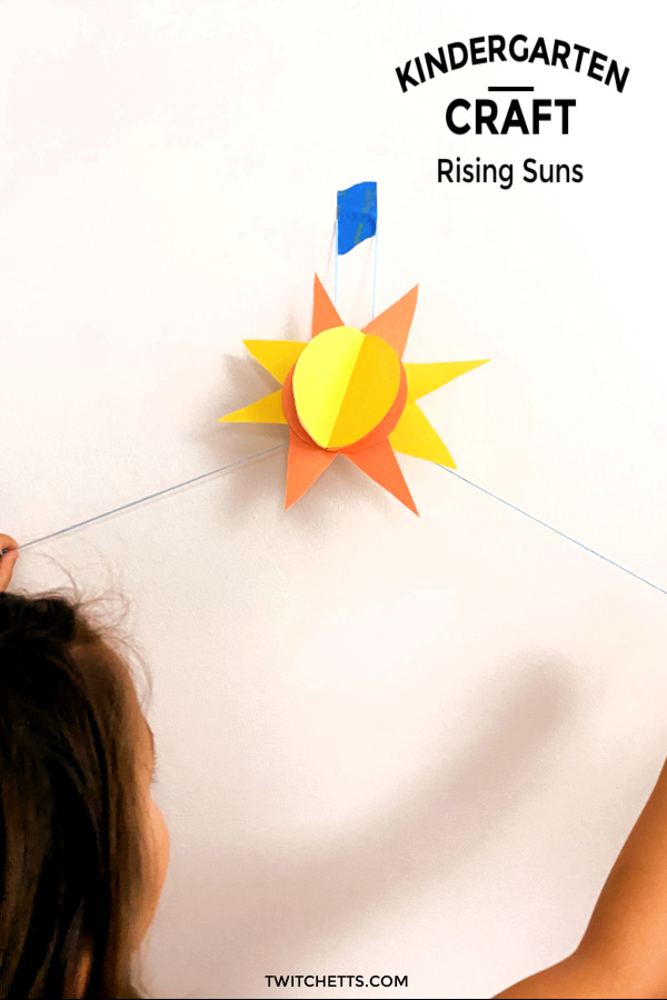How to make a rising sun paper craft for kids - Twitchetts