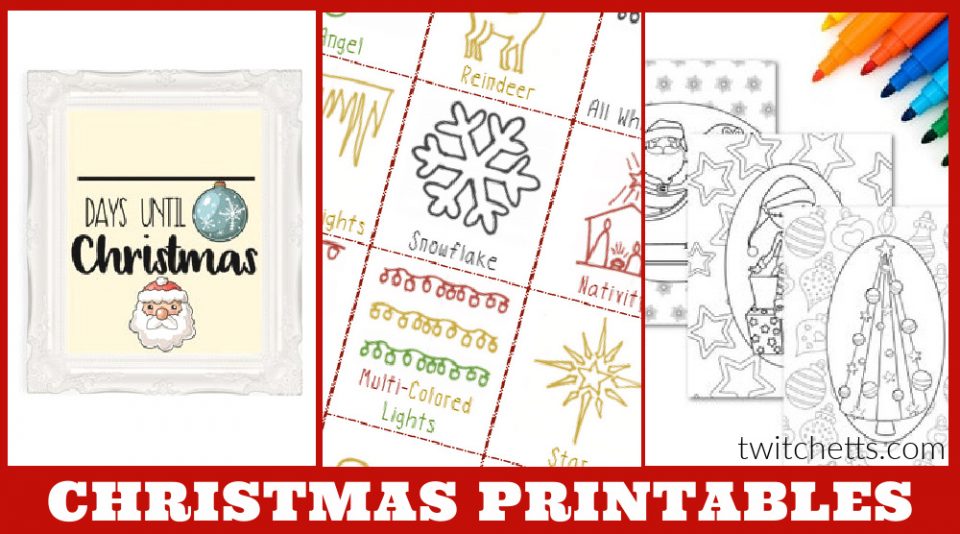 12 Easy Christmas activity sheets and printables for kids - Twitchetts