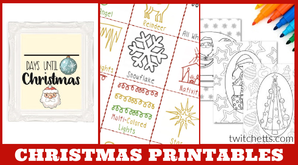 12 Easy Christmas activity sheets and printables for kids - Twitchetts