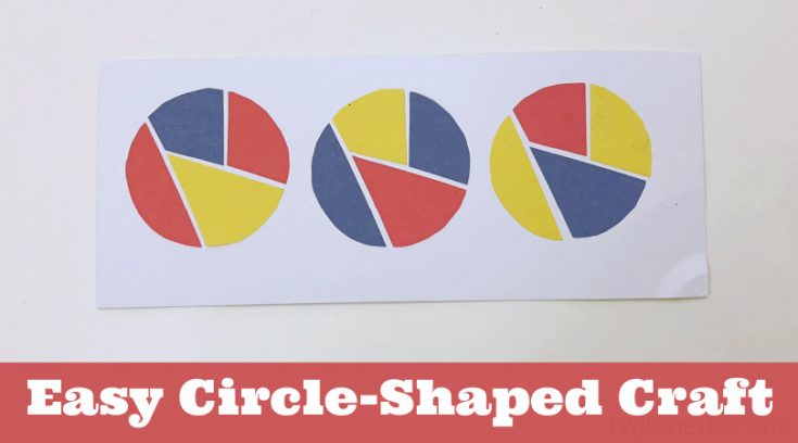 Easy Circle Craft for Preschoolers using Construction Paper - Twitchetts
