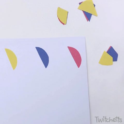 Easy Circle Craft for Preschoolers using Construction Paper - Twitchetts