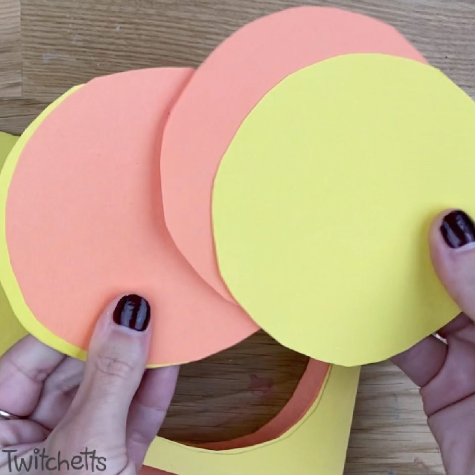 How to make a rising sun paper craft for kids - Twitchetts