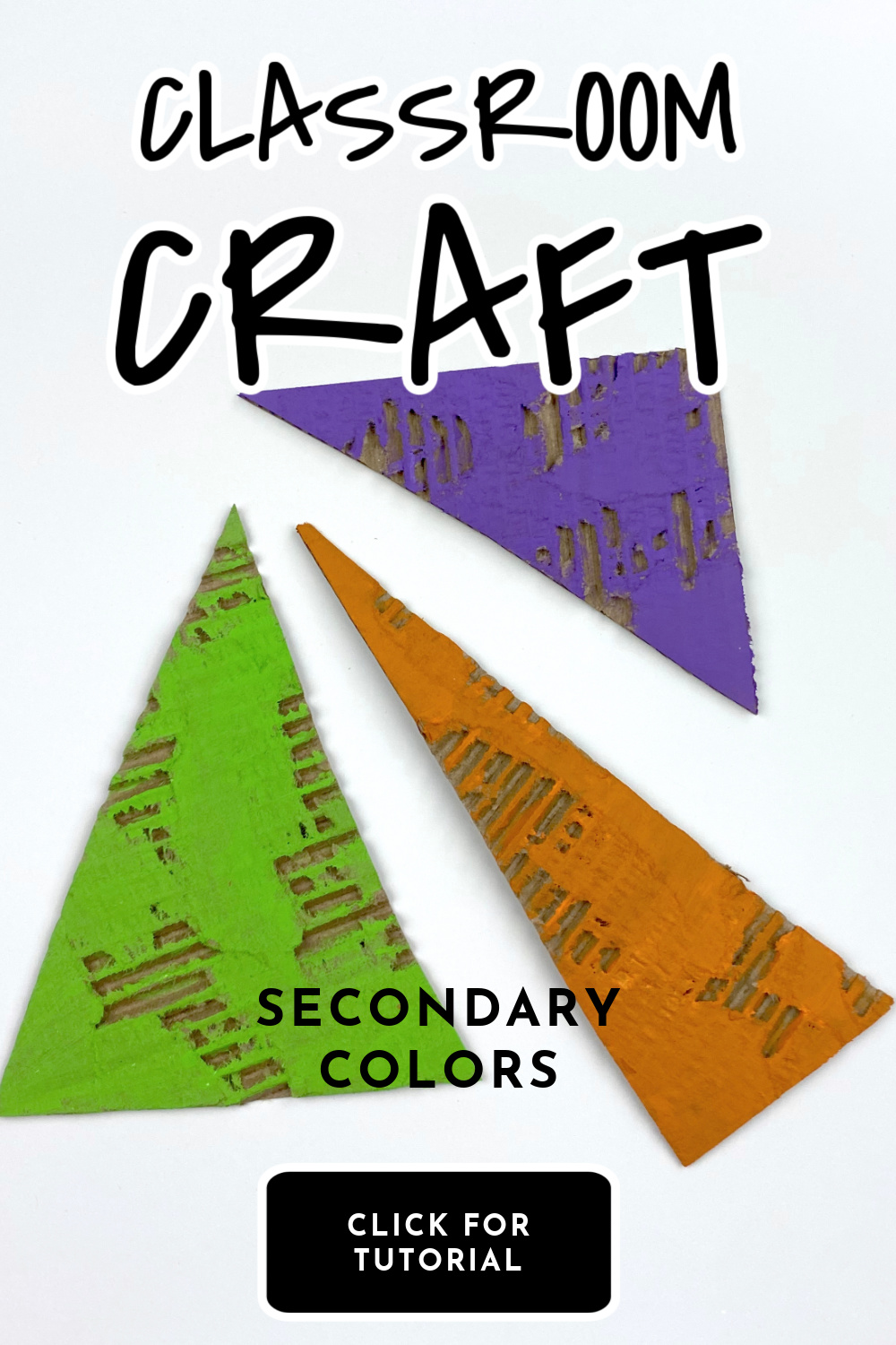 An Easy Triangle Craft for Preschoolers that uses Cardboard - Twitchetts