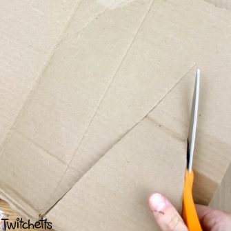 An Easy Triangle Craft for Preschoolers that uses Cardboard - Twitchetts