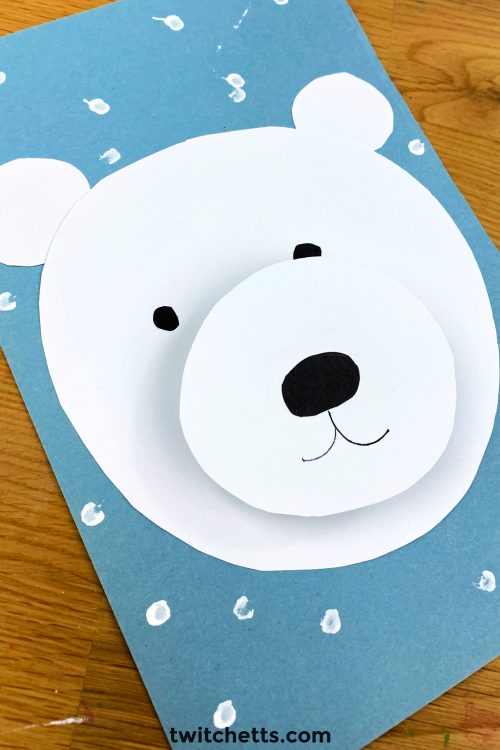 29 Cute Polar Bear Crafts for preschool kids to make - Twitchetts