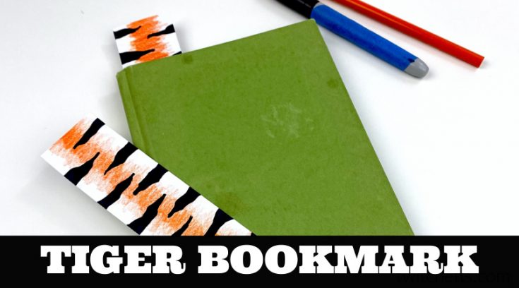 Easy Tiger Bookmark Craft for Kids to Make - Twitchetts