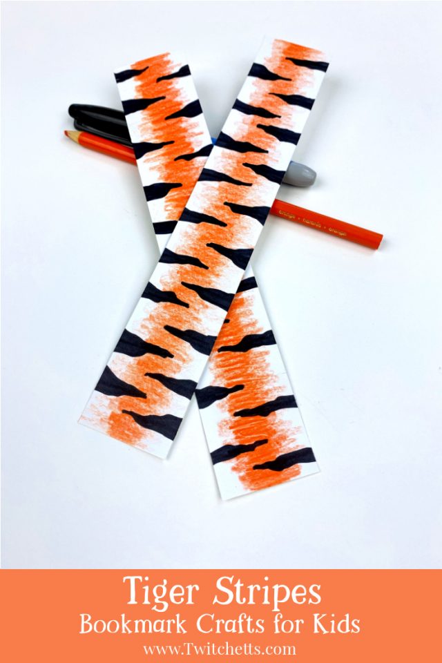 Easy Tiger Bookmark Craft for Kids to Make - Twitchetts