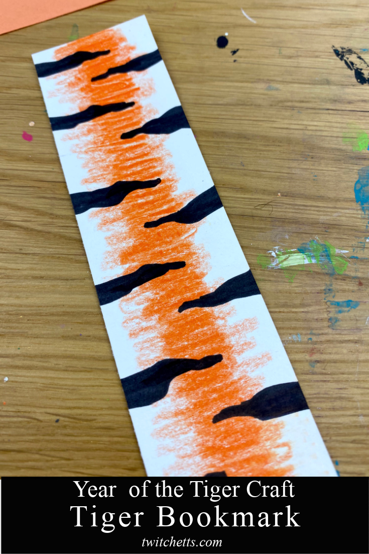 Easy Tiger Bookmark Craft for Kids to Make - Twitchetts