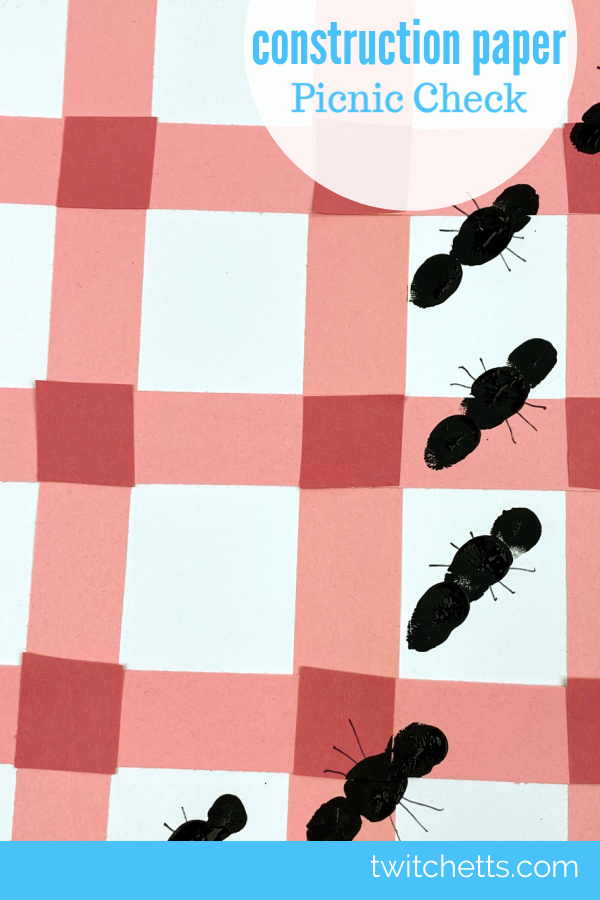 Easy Fingerprint Ant Craft for Preschool - Twitchetts