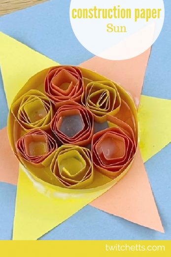 Easy Quilling Sun Craft for Kids to Make - Twitchetts