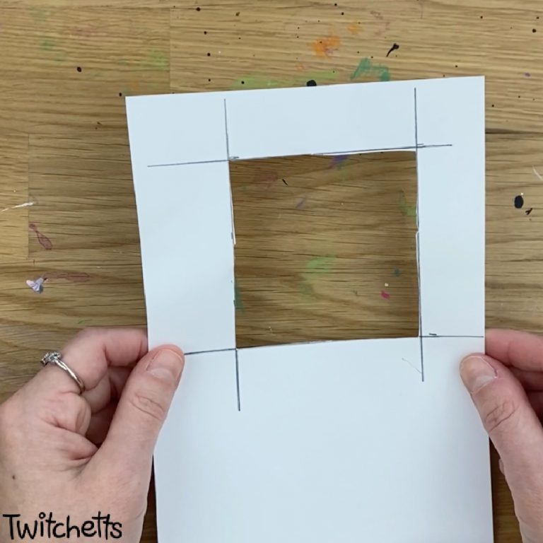 Easy Square Craft For Preschoolers To Make with Primary Colors