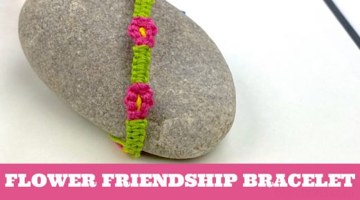 How to make a flower friendship bracelet: daisy chain pattern
