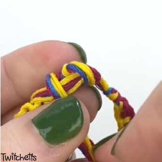 How to make an easy adjustable bracelet knot - Twitchetts
