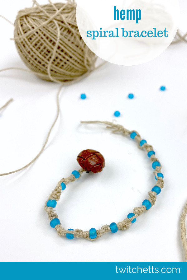 How to make a Chinese Staircase Hemp Bracelet with Beads