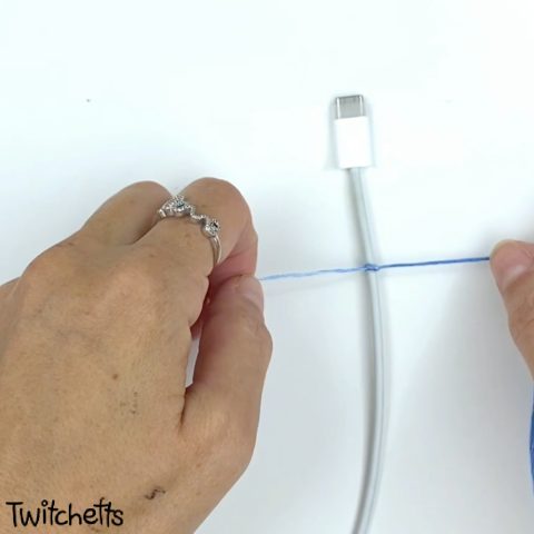 How to make a DIY Cord Wrap for a personalized phone charger