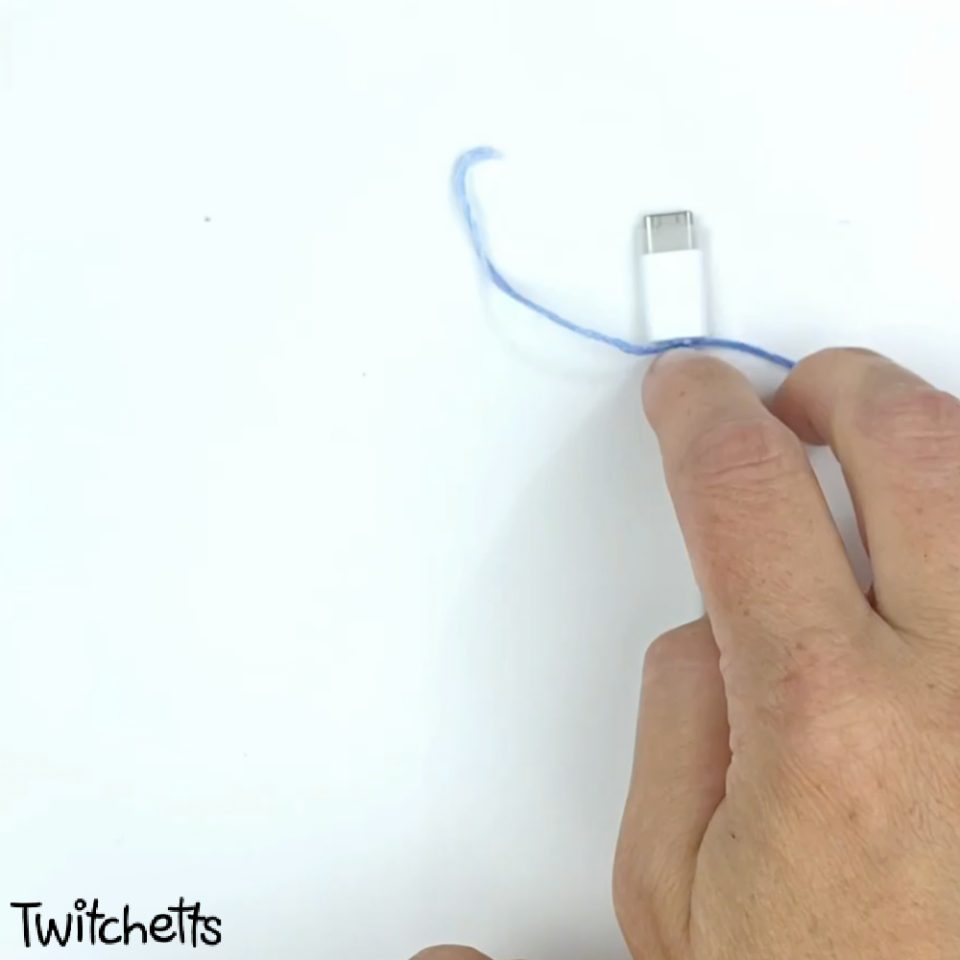 How to make a DIY Cord Wrap for a personalized phone charger