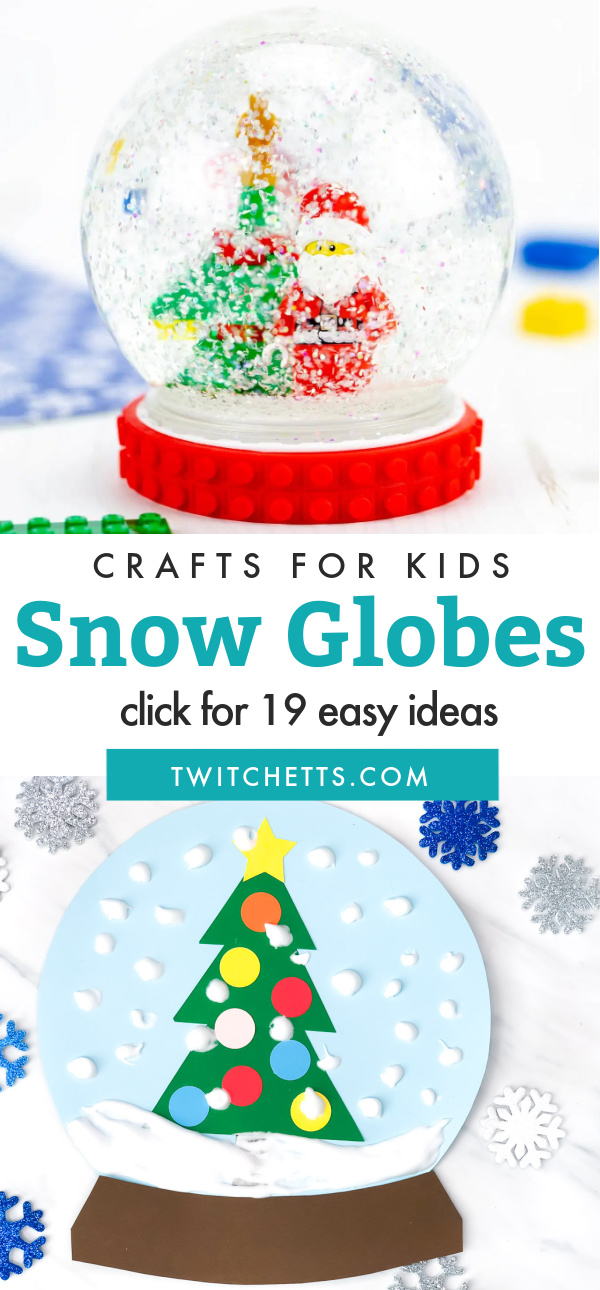 20 DIY Snow Globe crafts for kids to make - Twitchetts