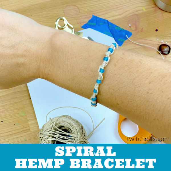 How to make a Chinese Staircase Hemp Bracelet with Beads