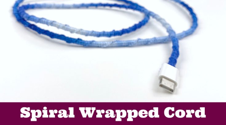 How to make a DIY Cord Wrap for a personalized phone charger