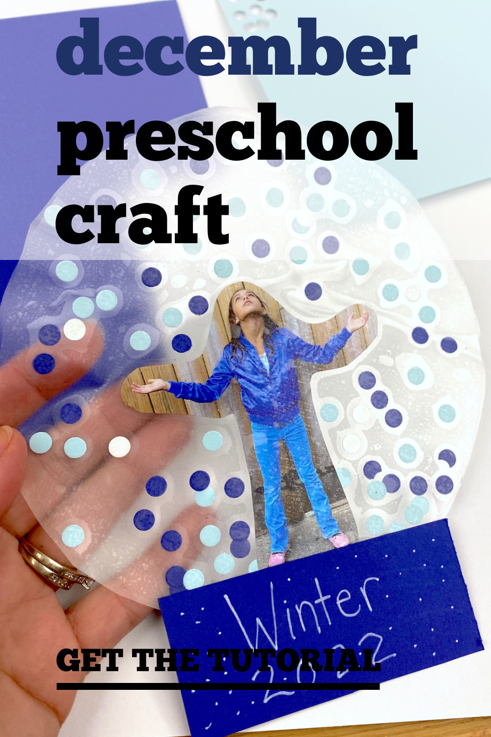 How to make a Paper Snow Globe Craft with a photo