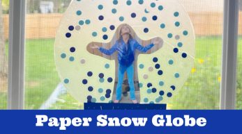 How to make a Paper Snow Globe Craft with a photo
