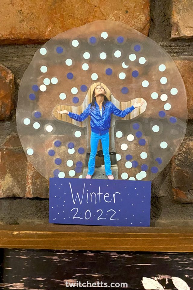 How to make a Paper Snow Globe Craft with a photo