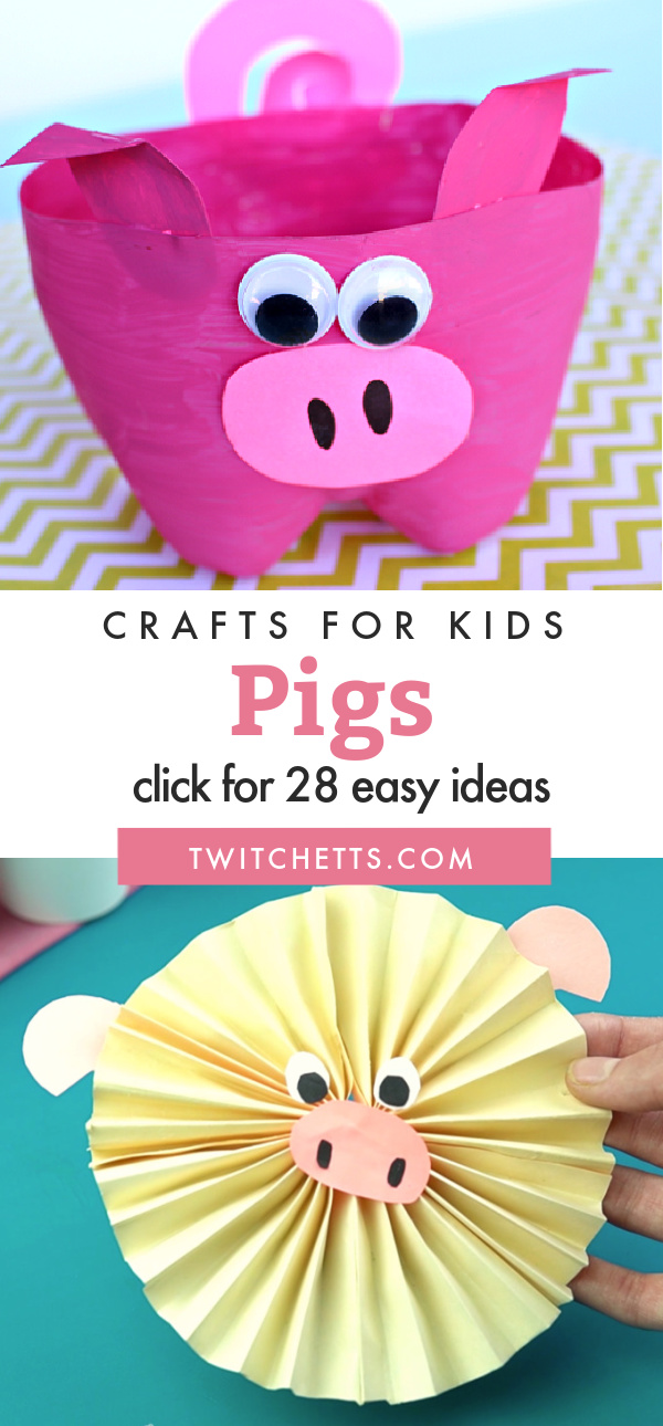28 Easy Pig Crafts for Preschool Kids to Make - Twitchetts