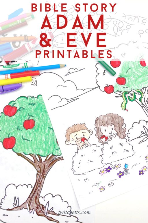 4 Adam and Eve Printables that teach the Bible Story to kids
