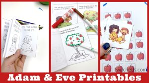 4 Adam and Eve Printables that teach the Bible Story to kids